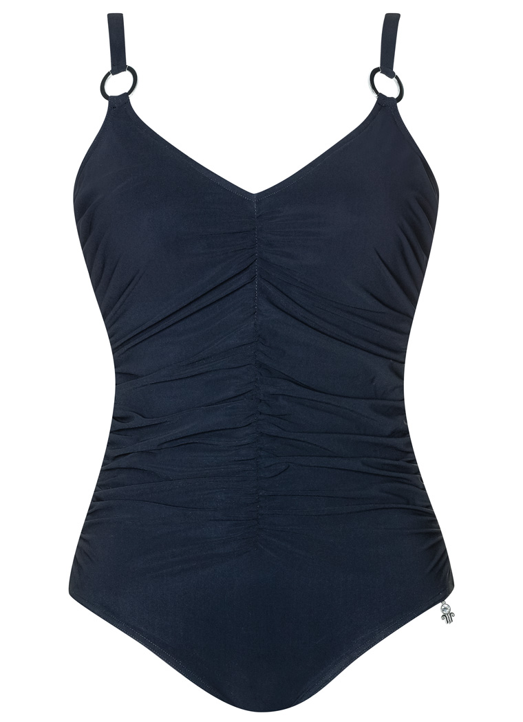 Opera effen zwart v hals badpak voorgevormd - Lingerie Badmode