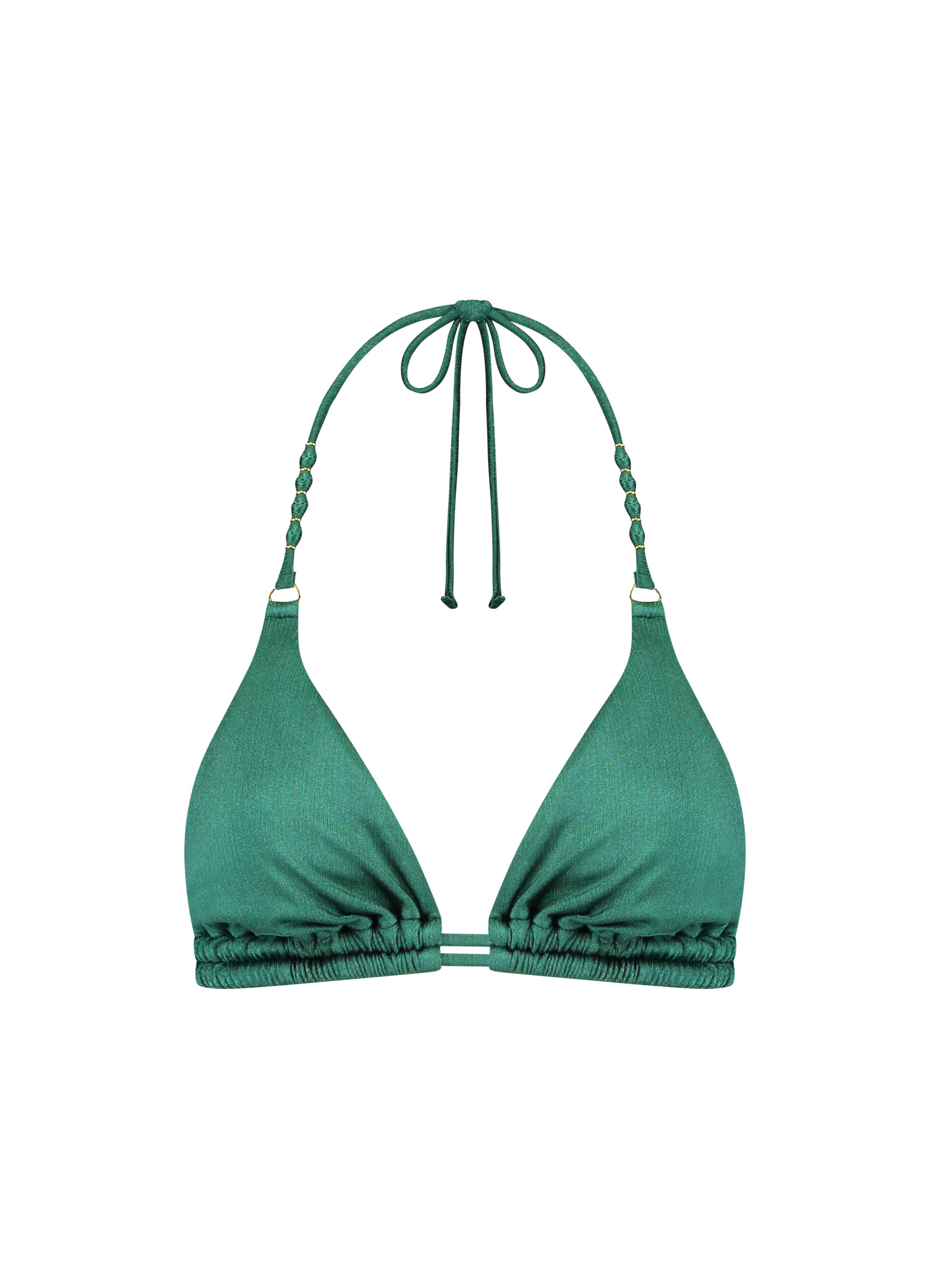 Cyell TREASURE green triangle bikini top - Lingerie Badmode